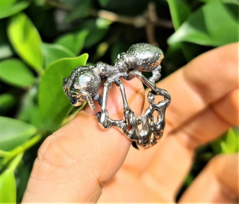 Ant Ring STERLING SILVER 925 Red Army Ant Insect Ring Entomology ...