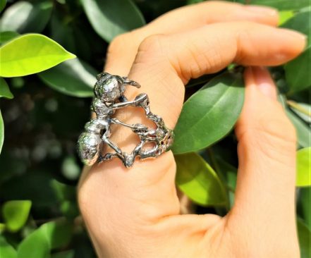 Ant Ring STERLING SILVER 925 Red Army Ant Insect Ring Entomology ...