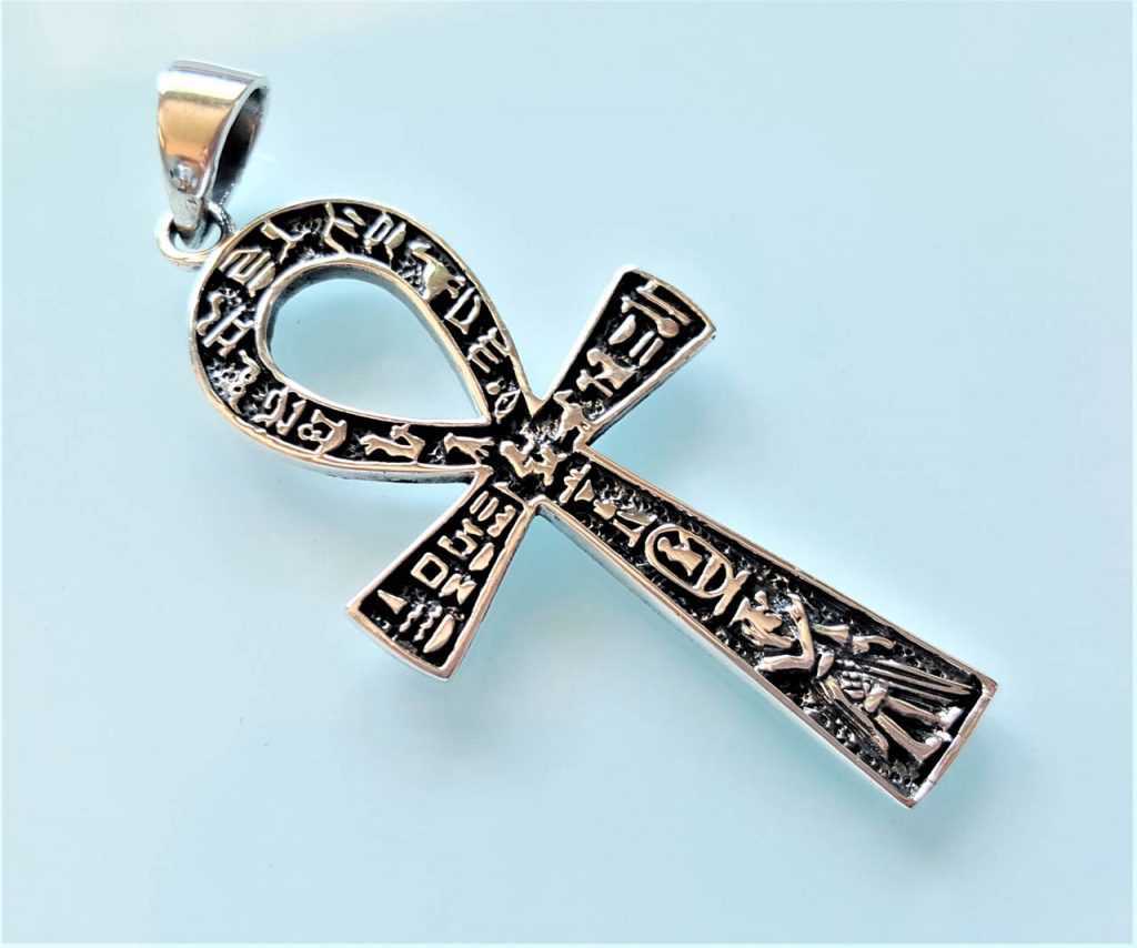 Ankh Pendant STERLING SILVER 925 Ancient Egyptian Symbols of Life Ankh ...