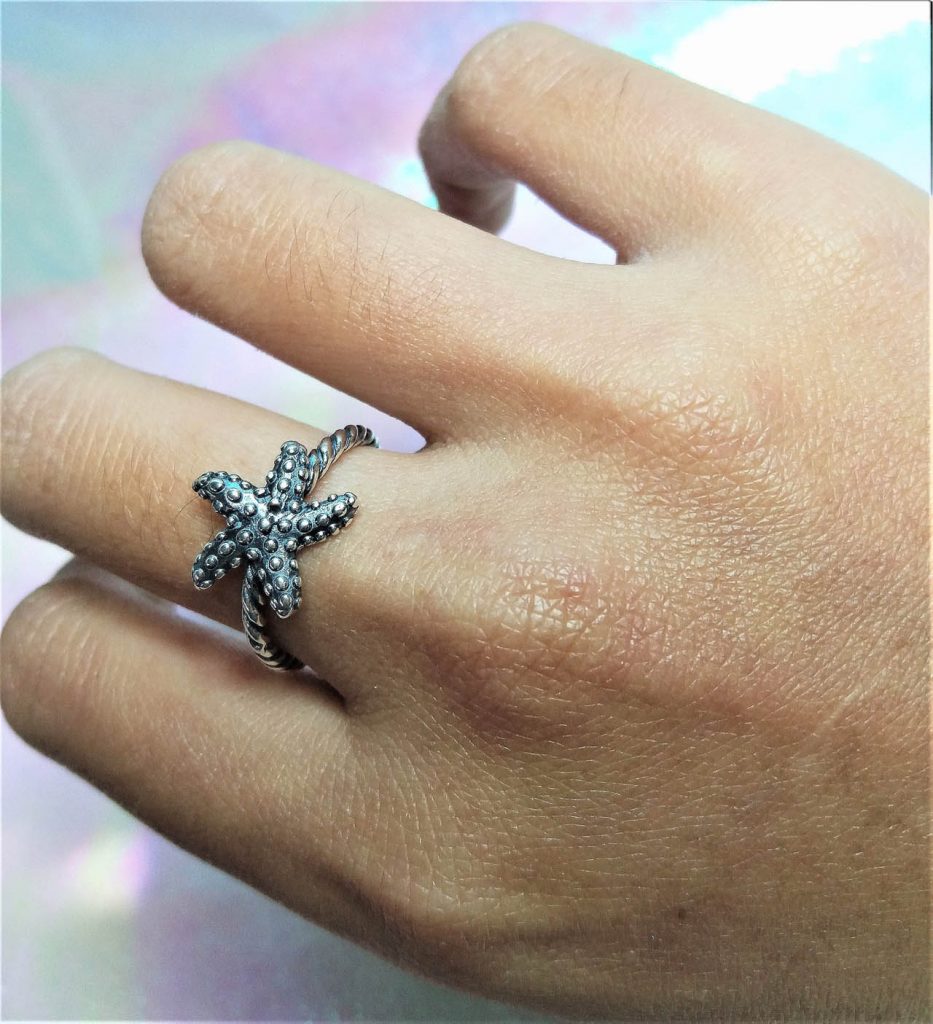 Starfish Ring Sterling Silver 925 StarFish Ring Ocean Star Sea Talisman ...