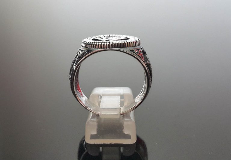 Valknut Ring STERLING SILVER 925 Viking Runic Sacred Symbols ...