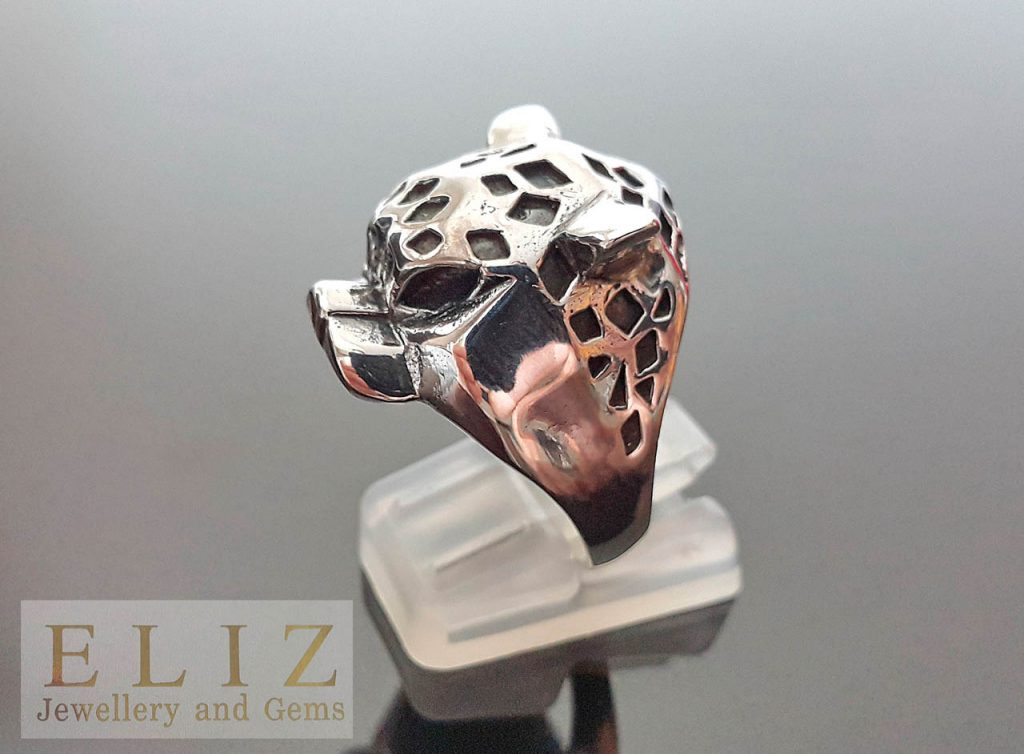 Cheetah 925 Sterling Silver Ring - ELIZ Jewelry and Gems