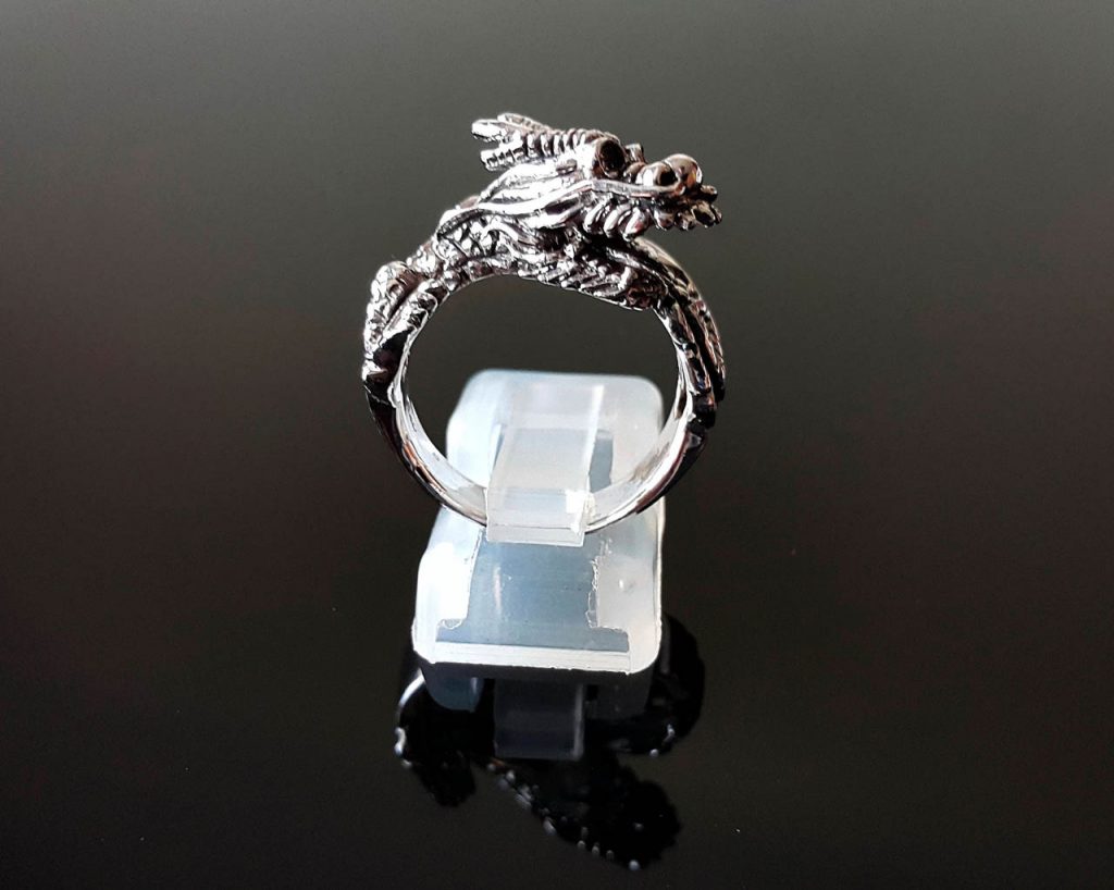 Dragon Ring Solid Sterling Silver 925 Ancient Creature - ELIZ Jewelry ...