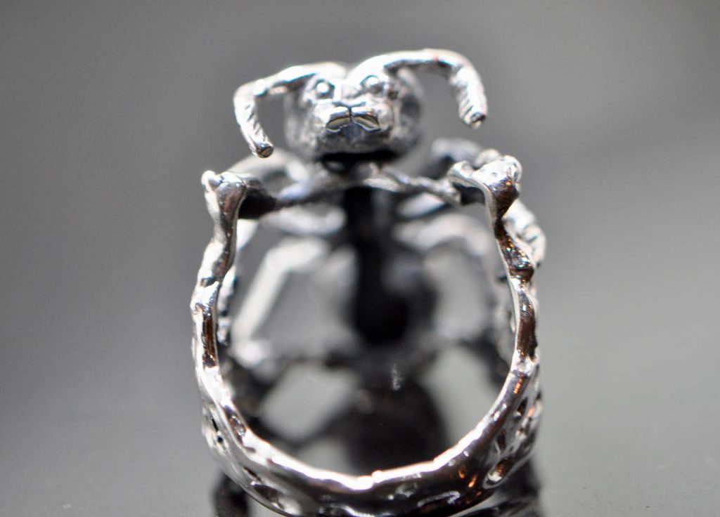 Ant Ring STERLING SILVER 925 Red Army Ant Insect Ring Entomology ...